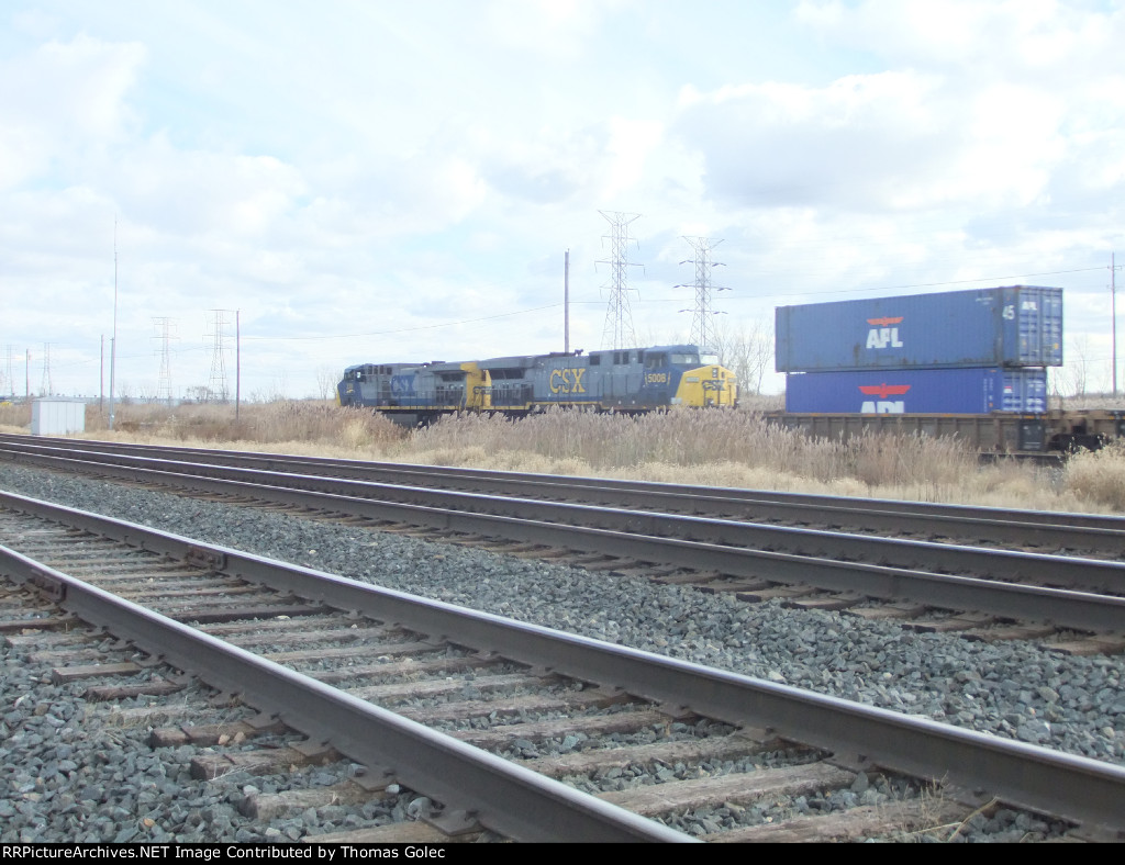 CSX stack train